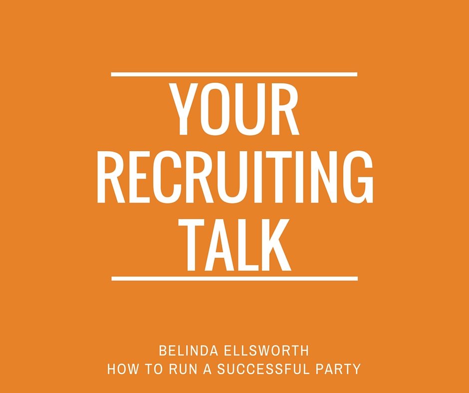 Party Training: The Recruiting Talk - Step Into Success