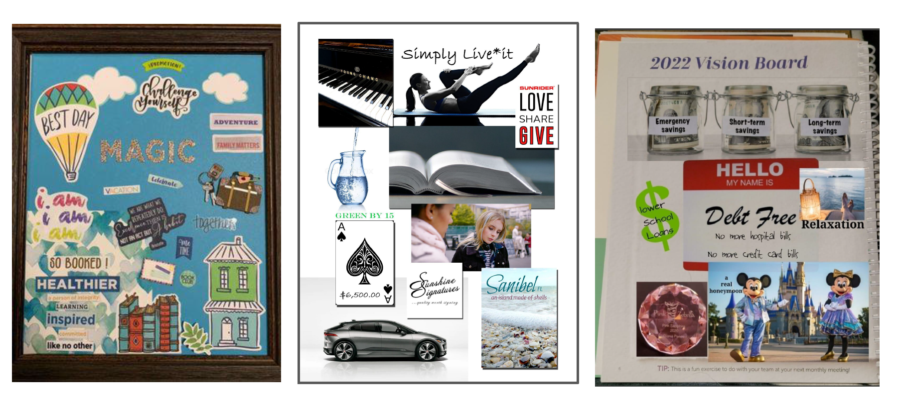 2022 Planner Vision Board Samples - Step Into Success